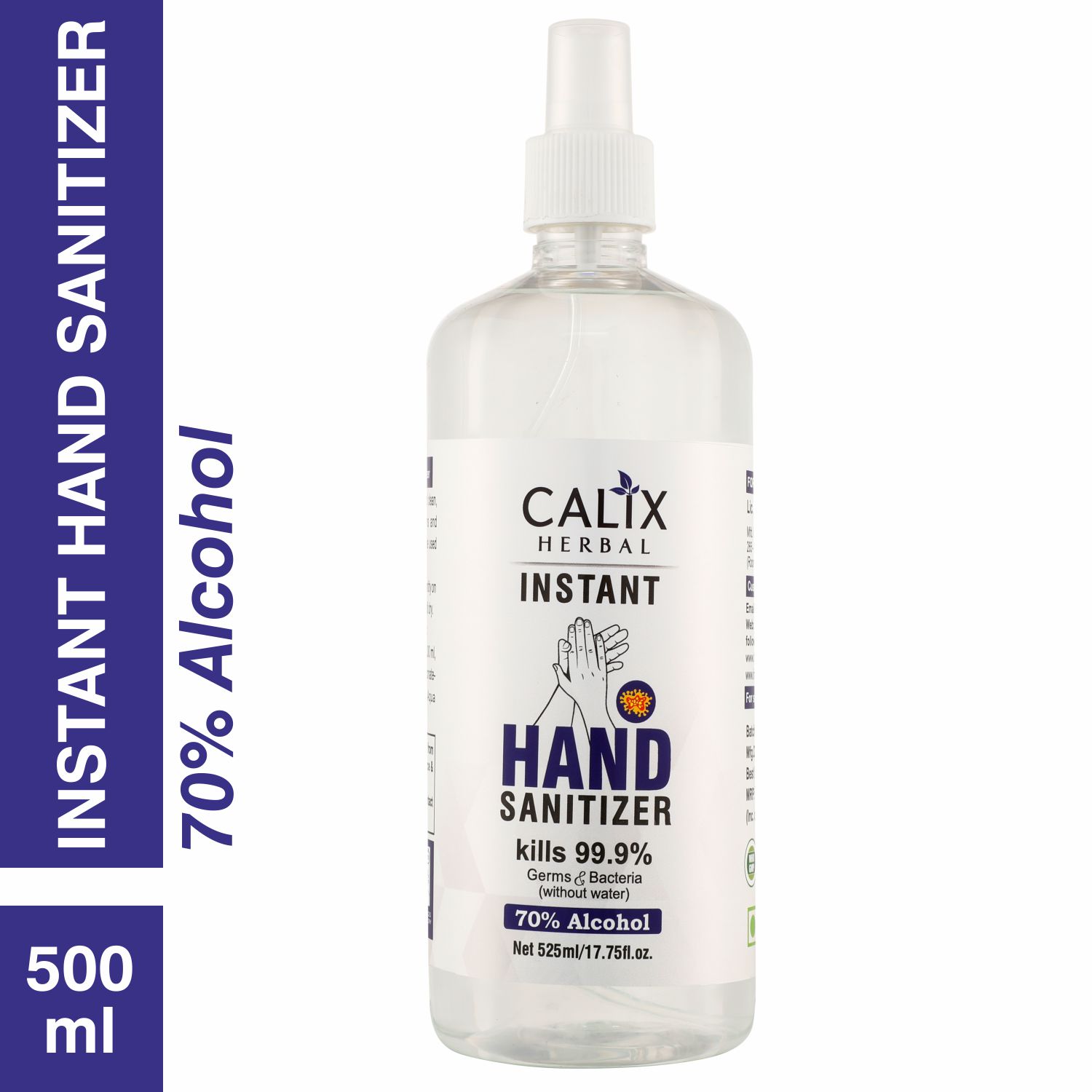 CALIX HERBAL INSTANT HAND SANITIZER (500 ml) | Calix Herbal